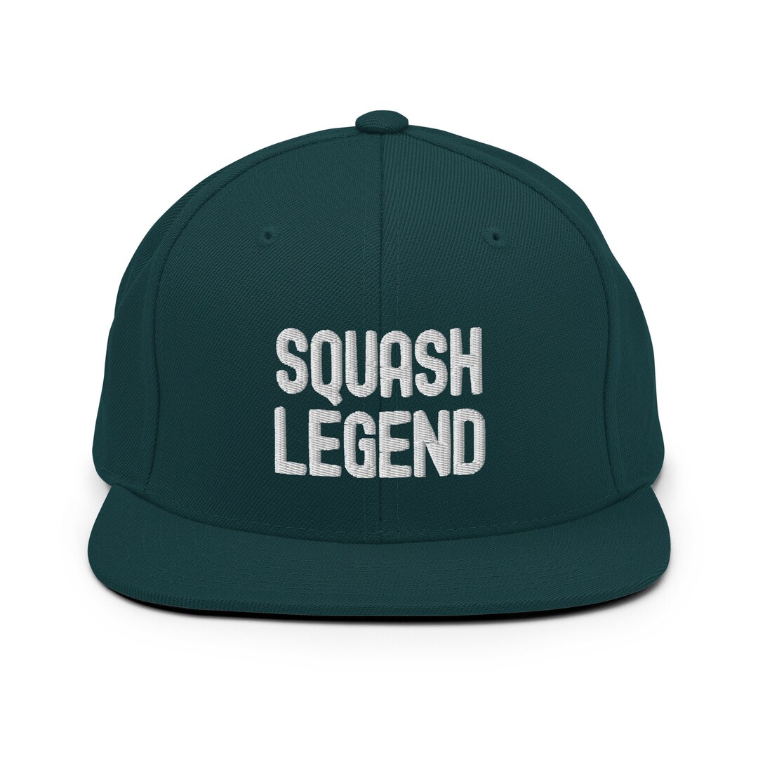 Squash Legend Snapback Hat Funny Squash Embroidered Classic Snapback ...