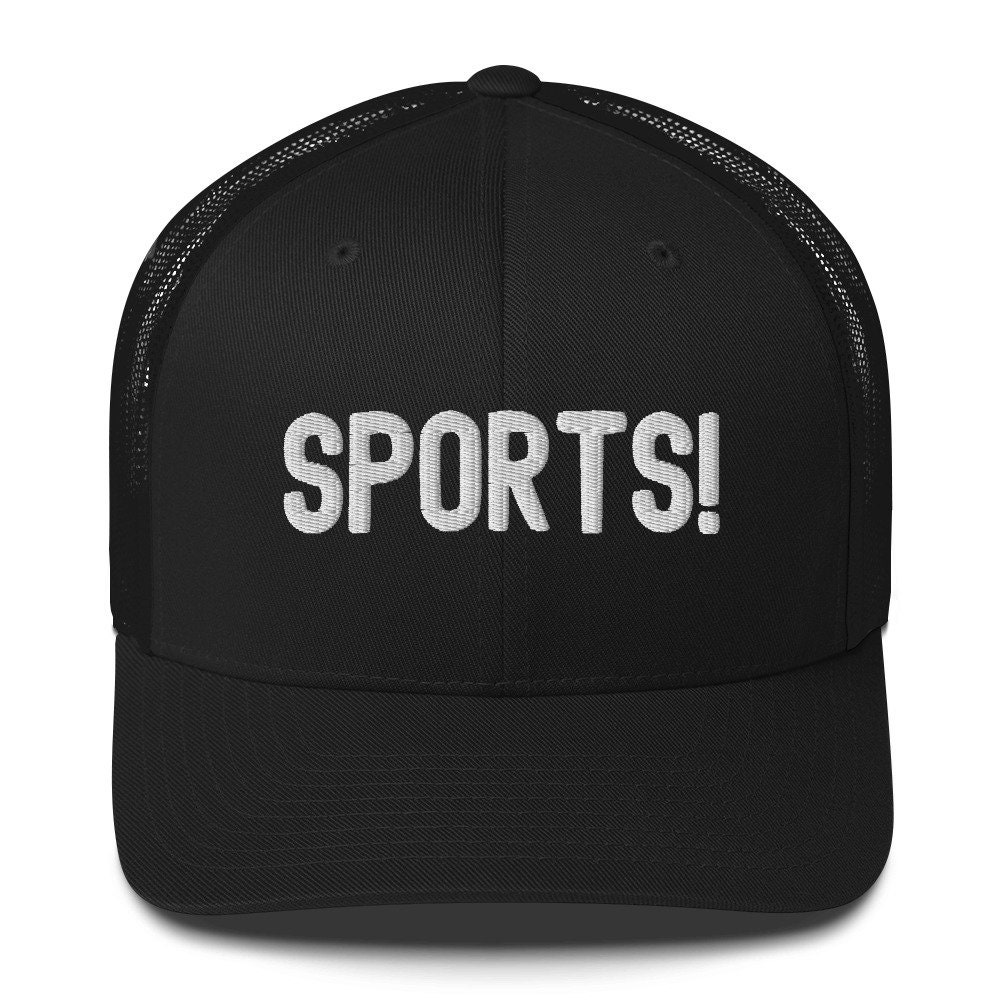 Sports Trucker Hat | Funny Active Life Embriodered Mesh Back Cap | Gift ...