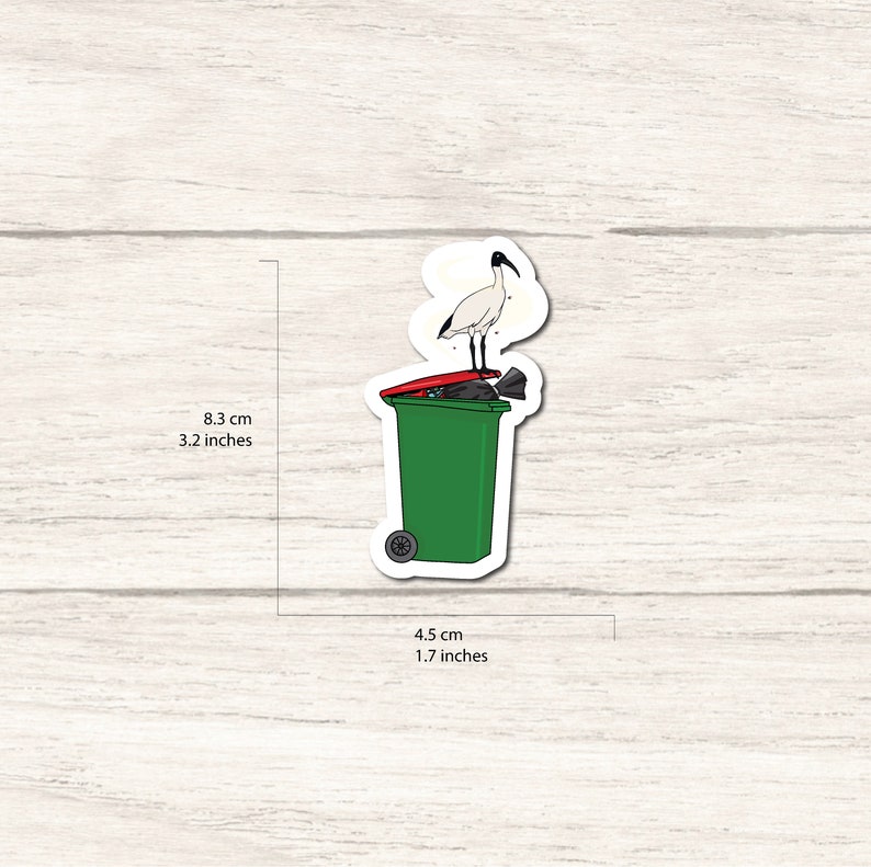 Ibis Vinyl Sticker Bin Chicken Sticker Die Cut Sticker - Etsy Australia