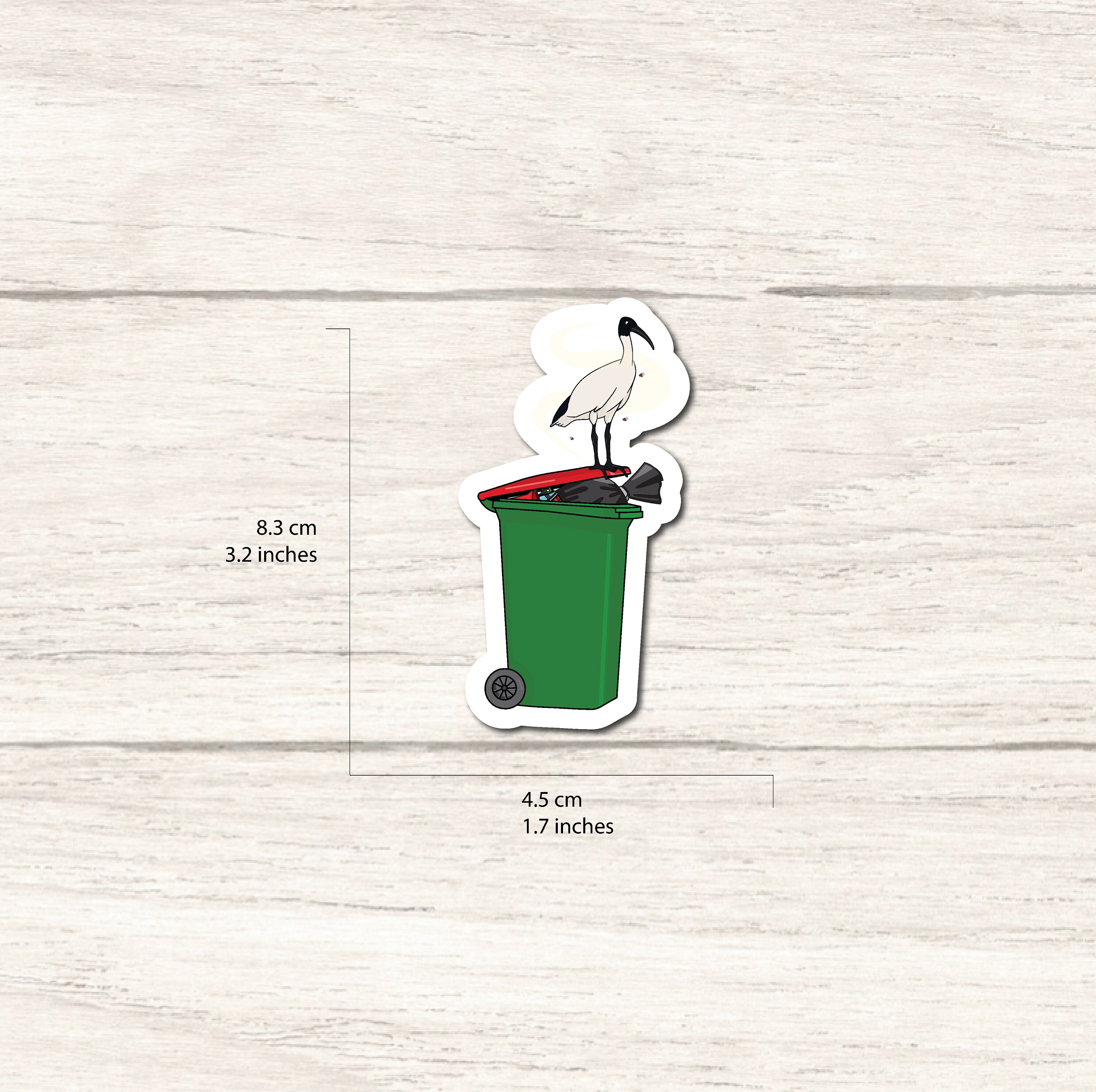 Ibis Vinyl Sticker Bin Chicken Sticker Die Cut Sticker - Etsy Australia