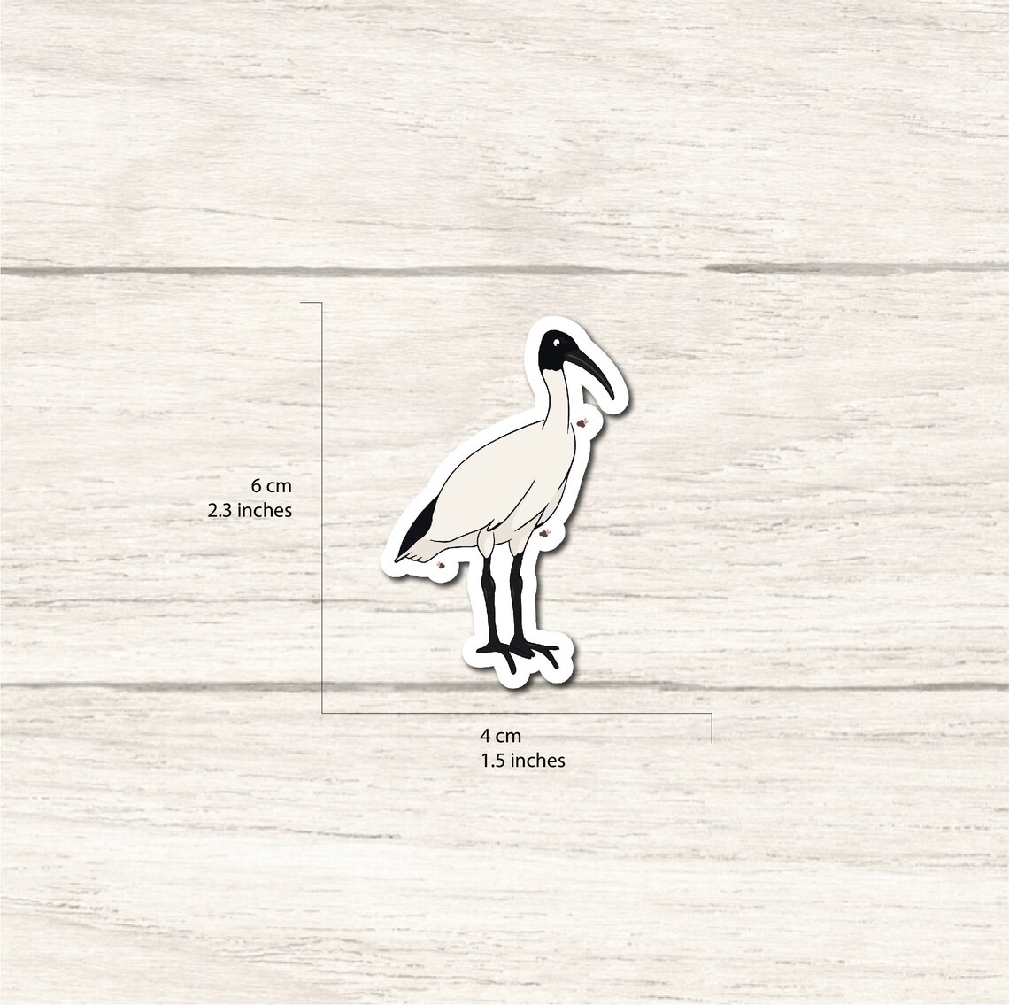 Ibis Vinyl Sticker Bin Chicken Sticker Die Cut Sticker - Etsy Australia