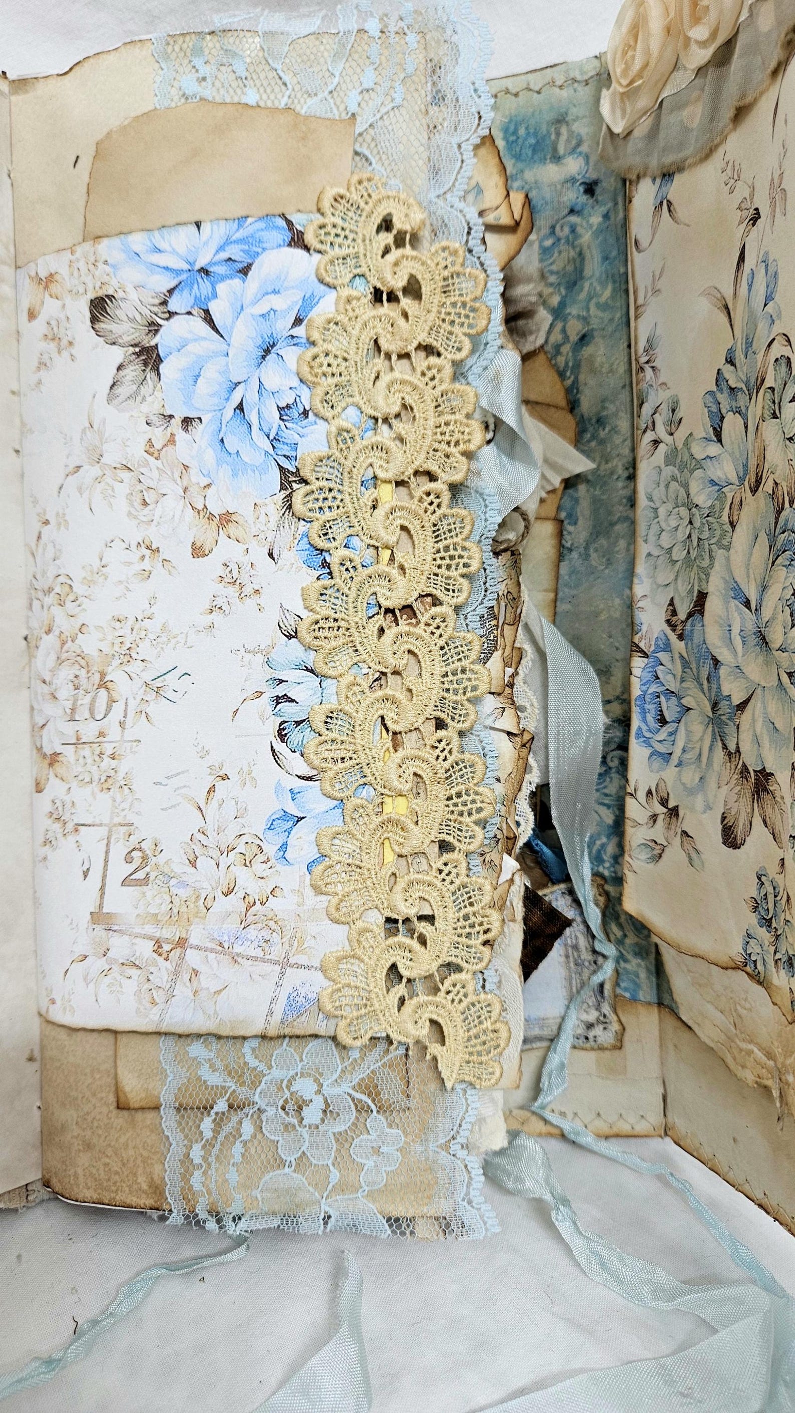 Blue Junk Journal Envelope Style - Etsy