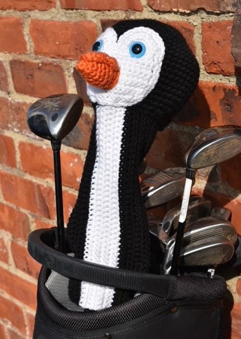 Handmade Golf Driver Head Cover - Penguin - Etsy
