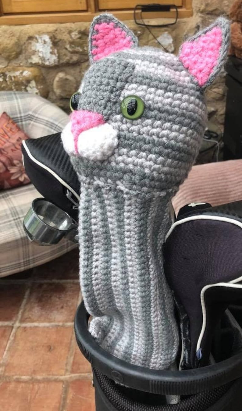 Handmade Cat Golf Driver Head Cover - Etsy