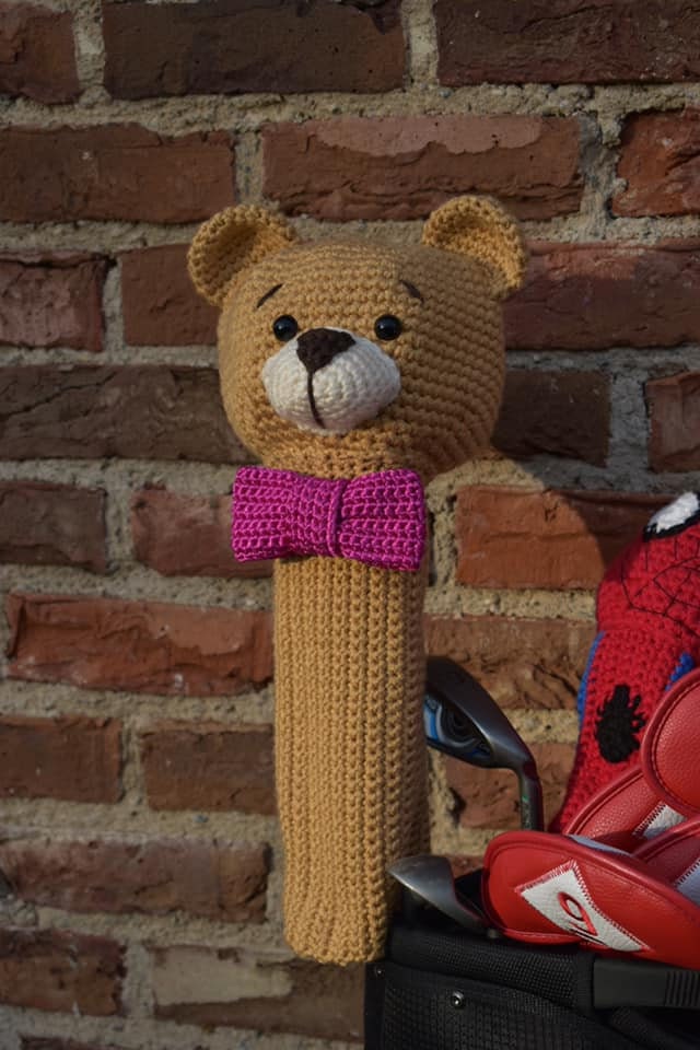 Handmade Bespoke Golf Driver Head Cover - Teddy Bear - Etsy