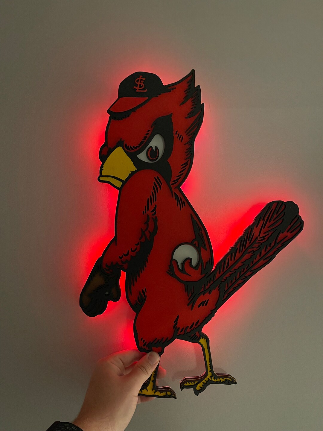St Louis Cards Angry Pitcher 3d Sign With Back Light - Etsy