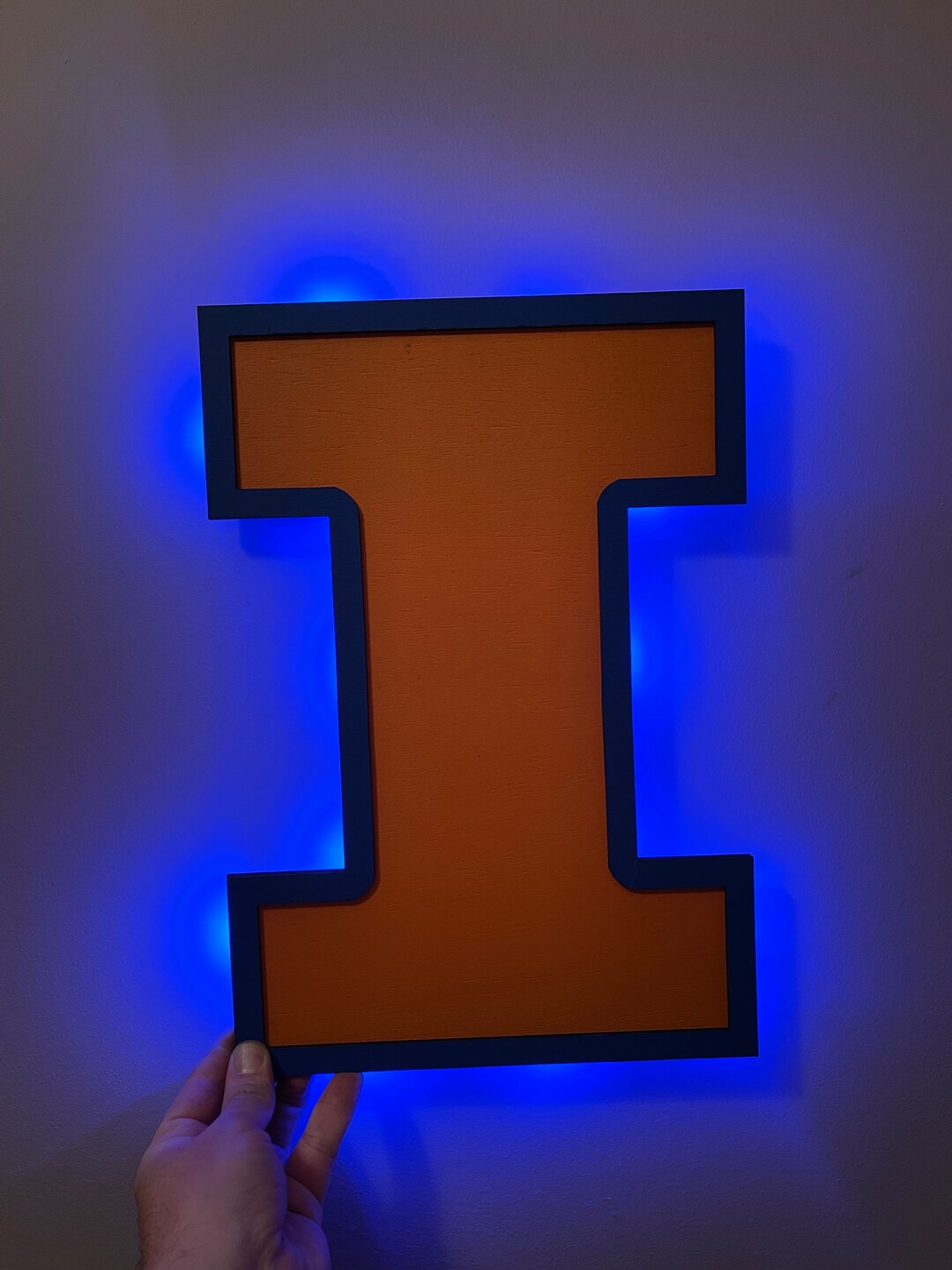 Illini 3d Sign With Back Light - Etsy