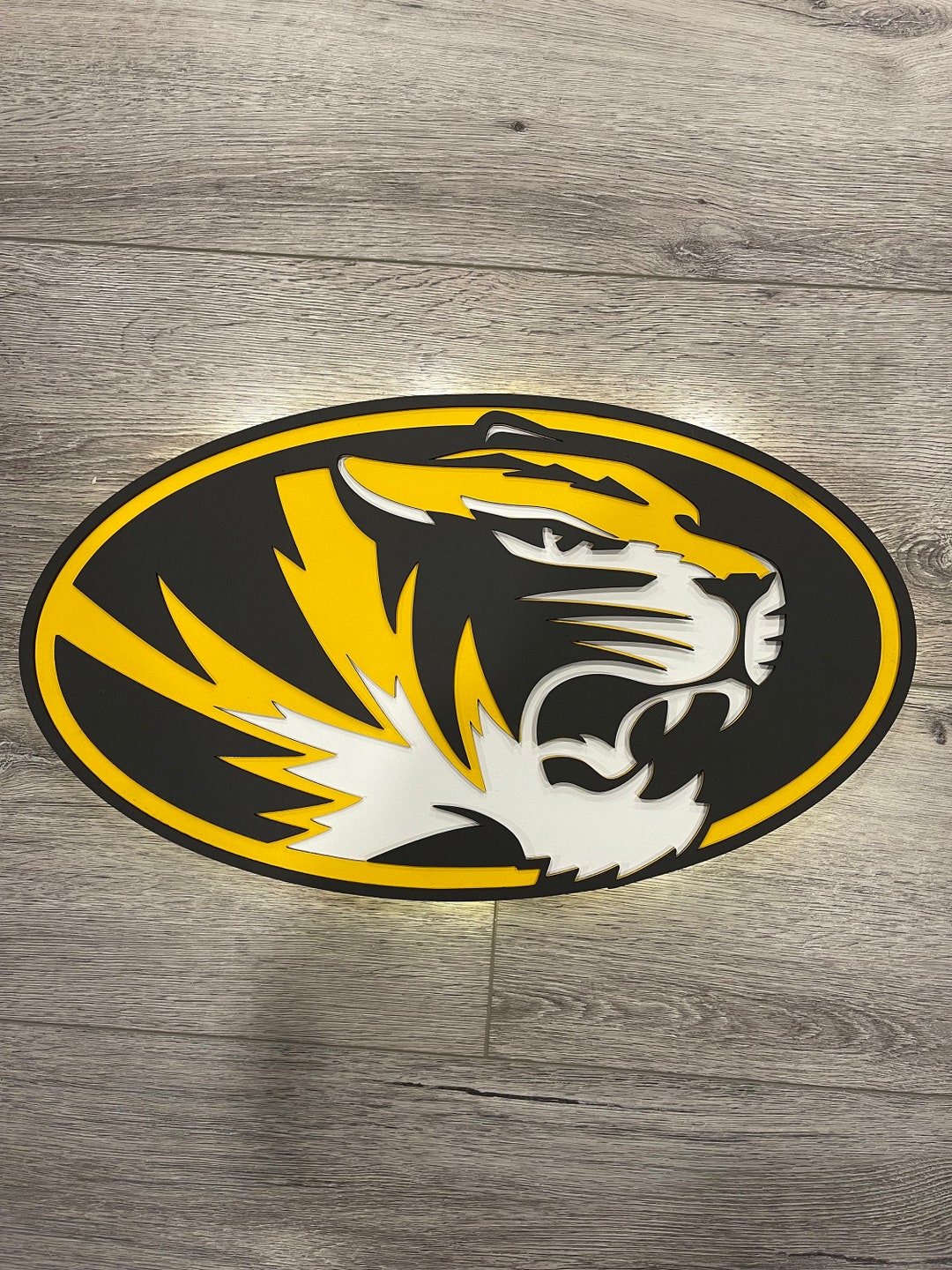 Mizzou 3d Sign With Back Light - Etsy
