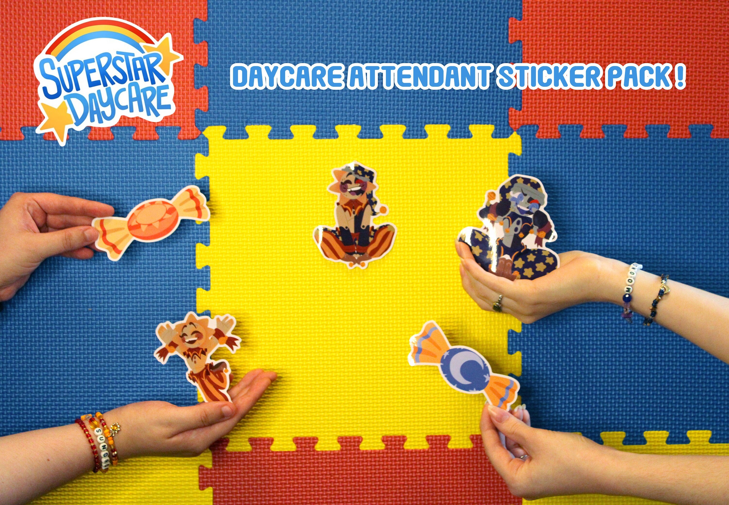 Five Nights at Freddy's Superstar Daycare DCA Sticker Pack - Etsy