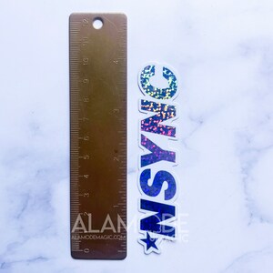 NSYNC Logo Glitter Sticker 90's Boyband Waterproof Vinyl 4 X 1 Sticker ...