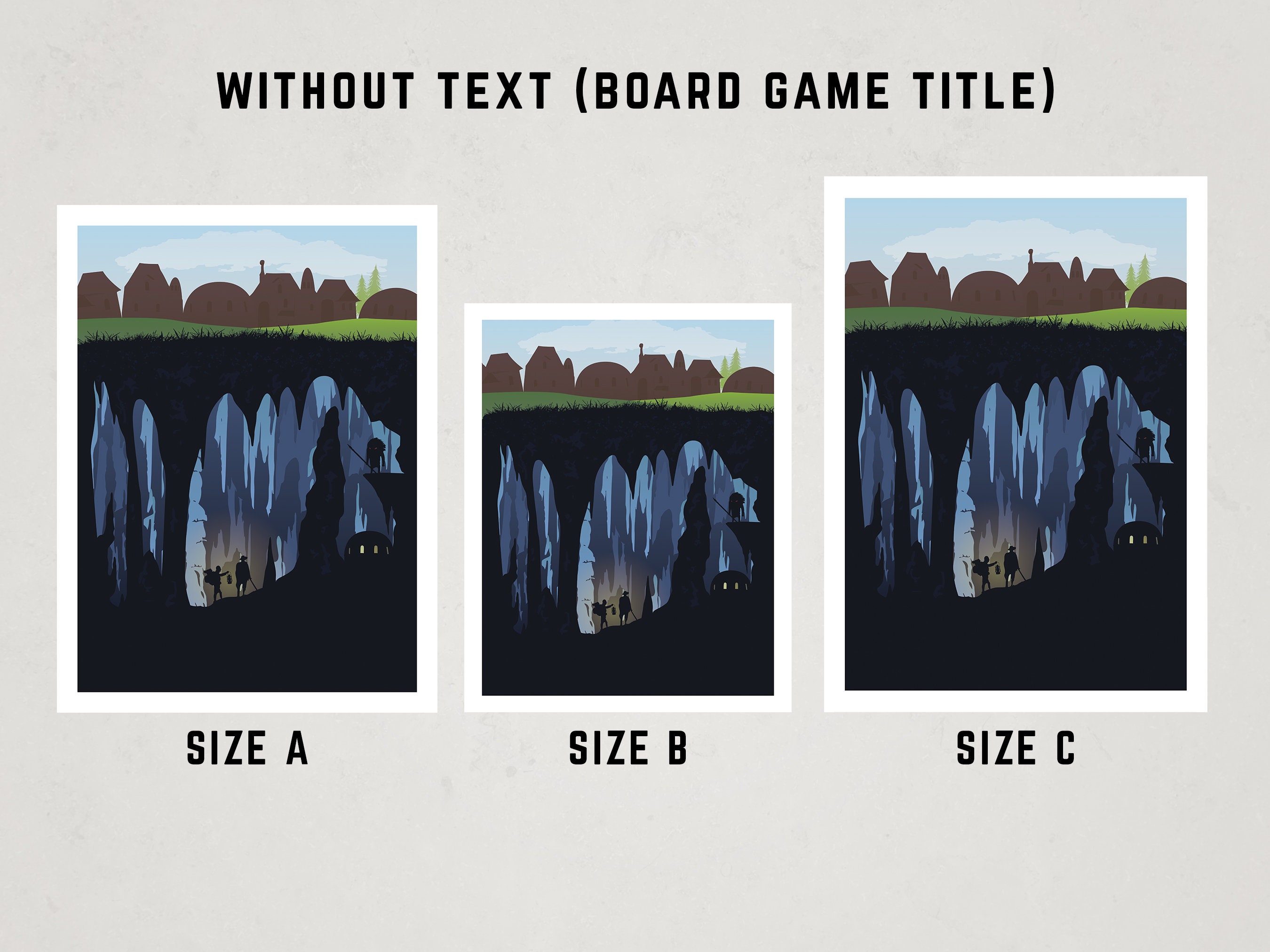 Above and Below Board Game Poster Minimalist Wall Art - Etsy