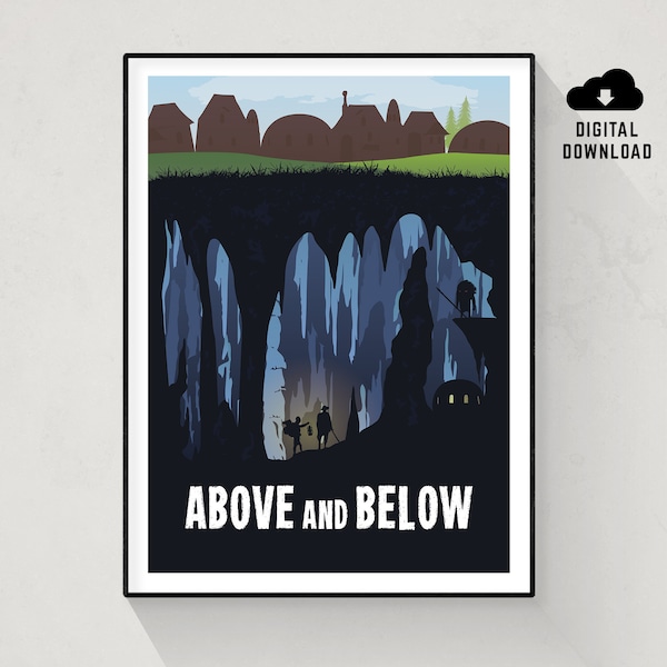 Above and Below Wall Art - Etsy