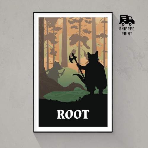 Root Board Game Poster Print Minimalist Wall Art - Etsy