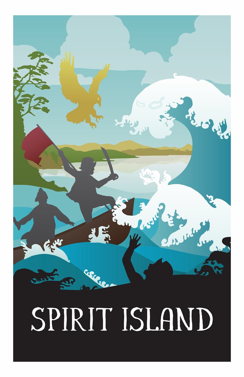 Spirit Island Board Game Poster Print Minimalist Wall Art - Etsy
