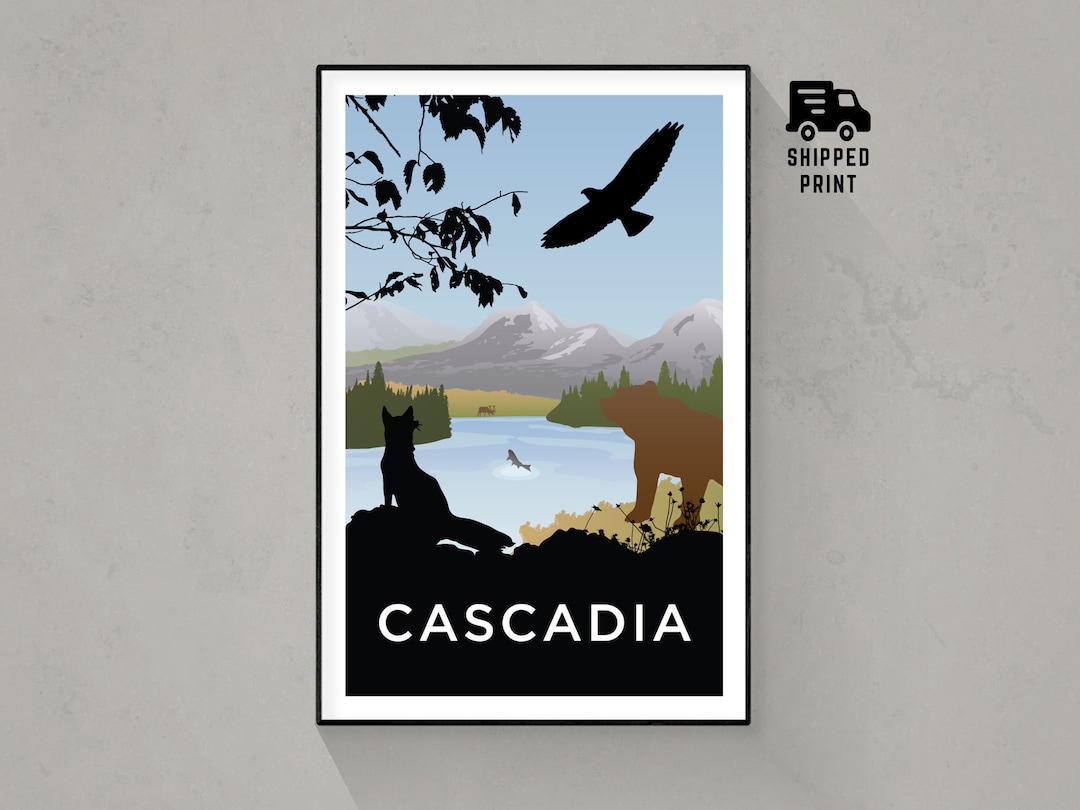 Cascadia, Board Game Poster Print, Minimalist Wall Art - Etsy