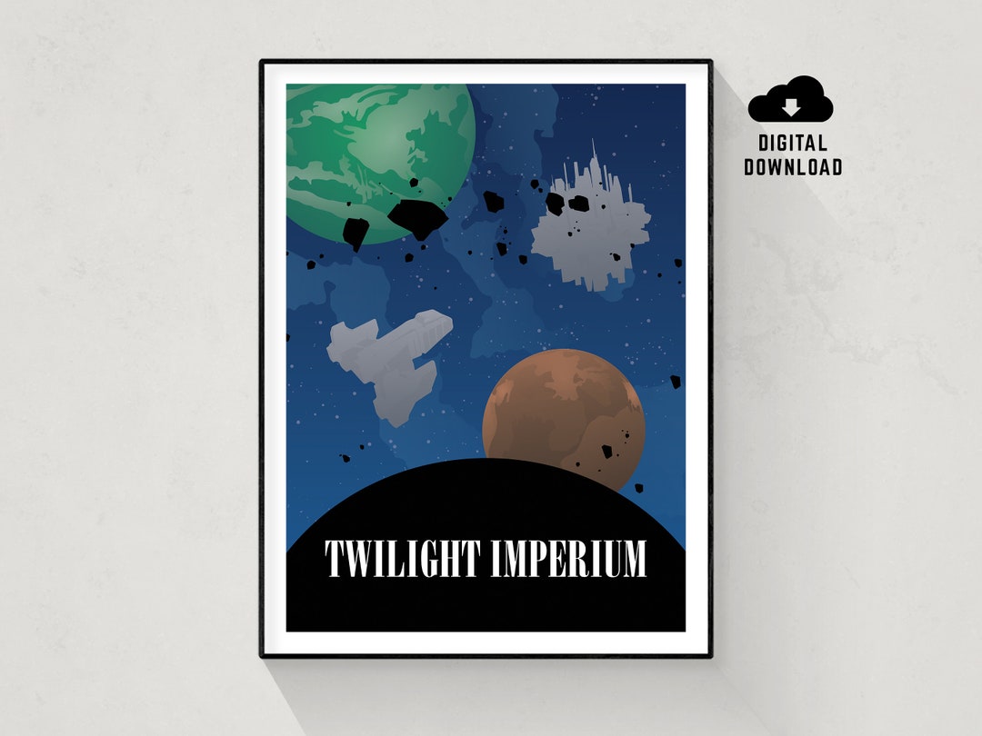 Twilight Imperium, Board Game Poster, Minimalist Wall Art, Instant ...