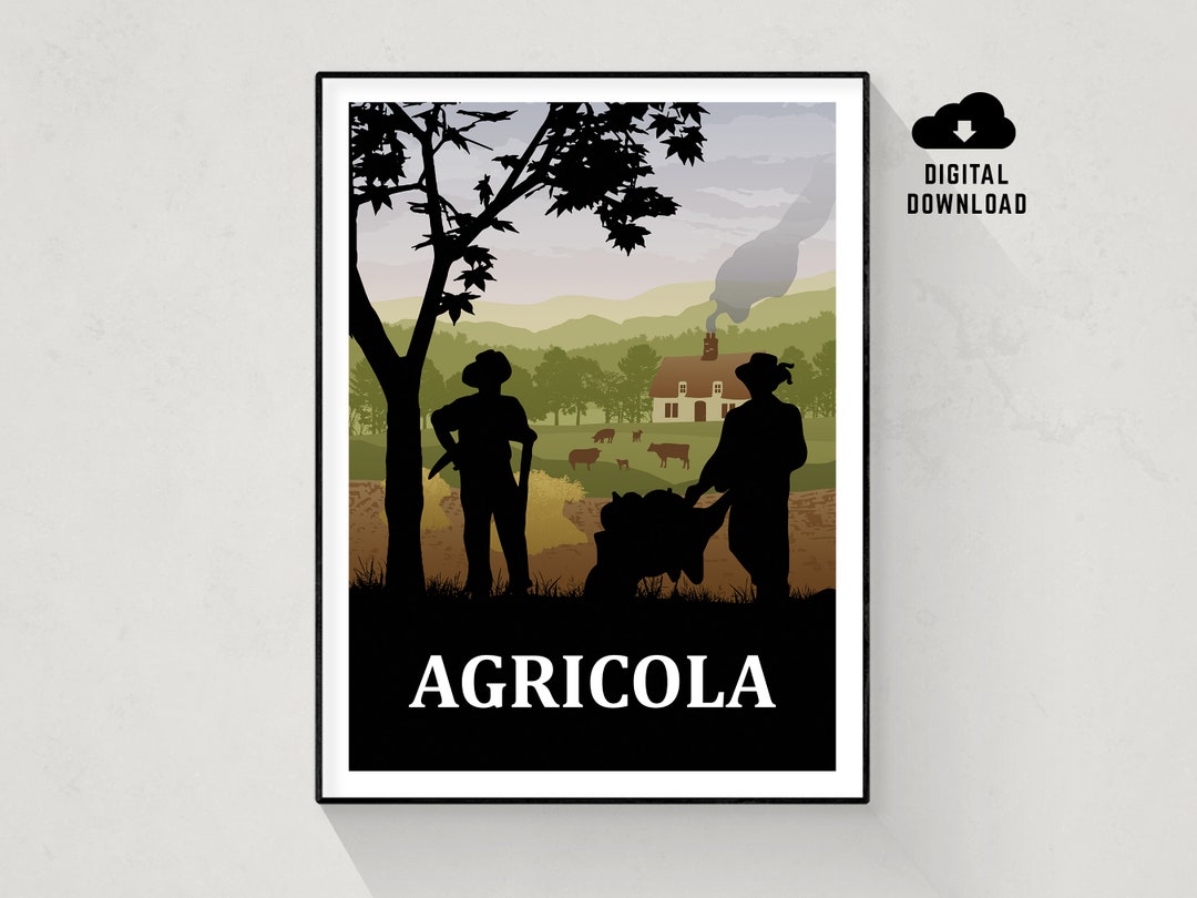 Agricola, Board Game Poster, Minimalist Wall Art, Instant Download - Etsy