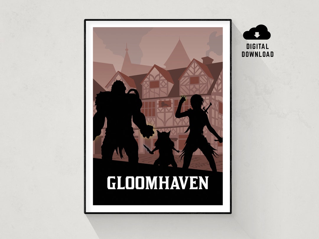 Gloomhaven, Board Game Poster, Minimalist Wall Art, Instant Download - Etsy