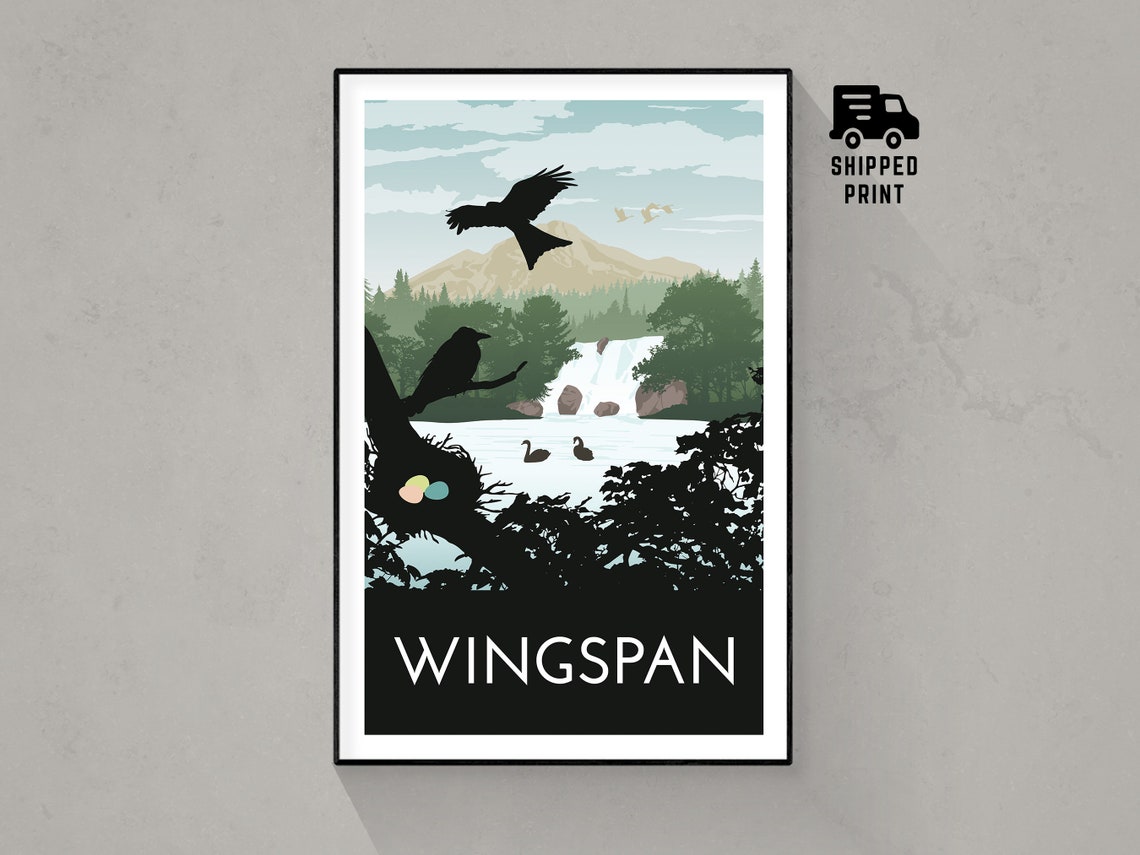 Wingspan, Board Game Poster Print, Minimalist Wall Art - Etsy