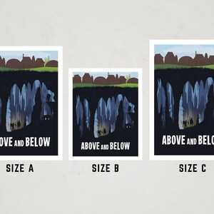 Above and Below, Board Game Poster, Minimalist Wall Art, Instant ...