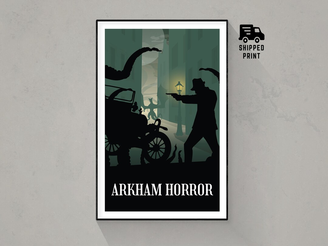 Arkham Horror, Board Game Poster Print, Minimalist Wall Art - Etsy