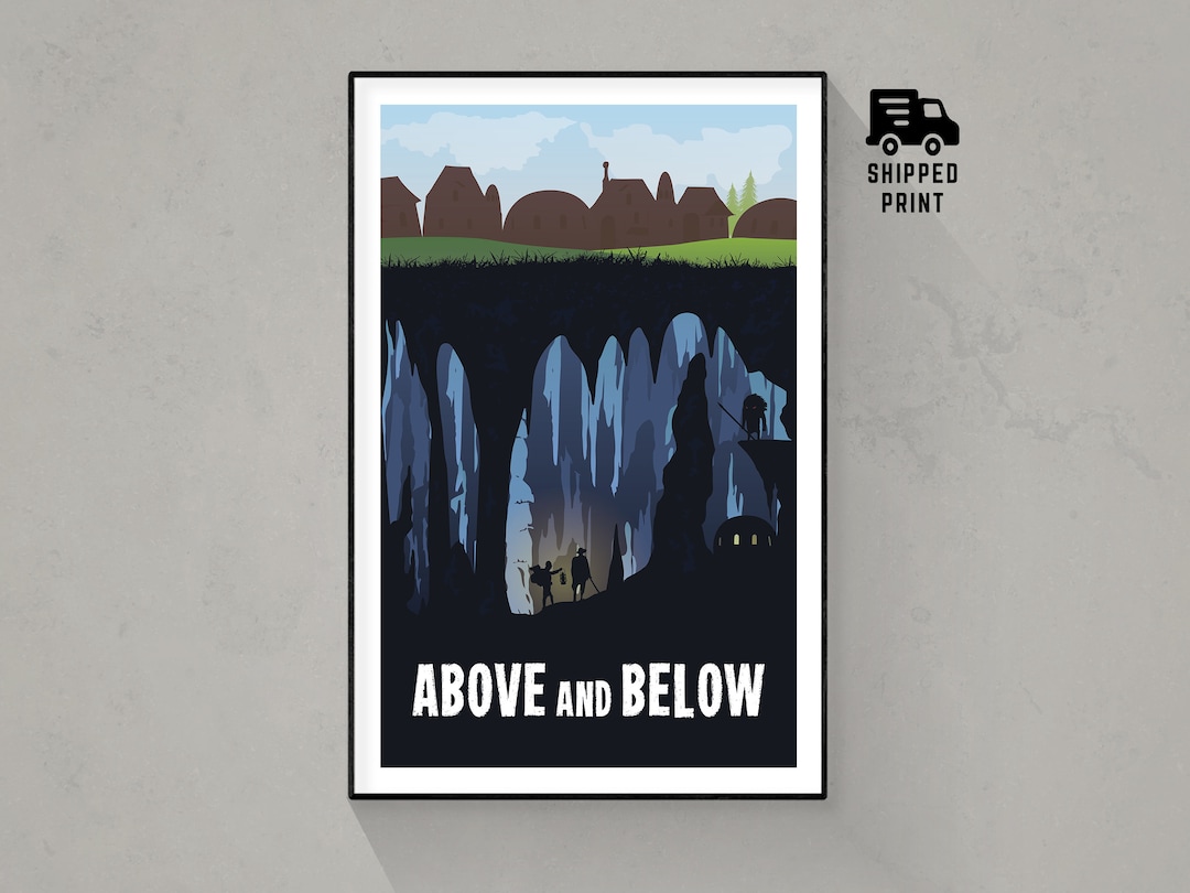Above and Below, Board Game Poster Print, Minimalist Wall Art - Etsy