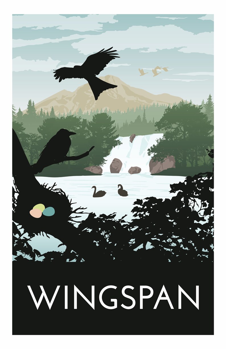 Wingspan, Board Game Poster Print, Minimalist Wall Art - Etsy