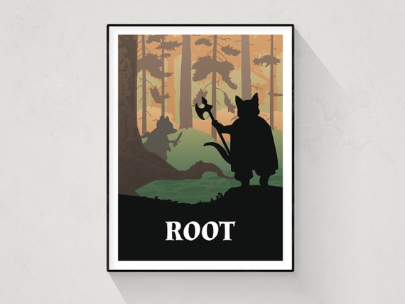 Root Board Game Poster Minimalist Wall Art Instant Download | Etsy