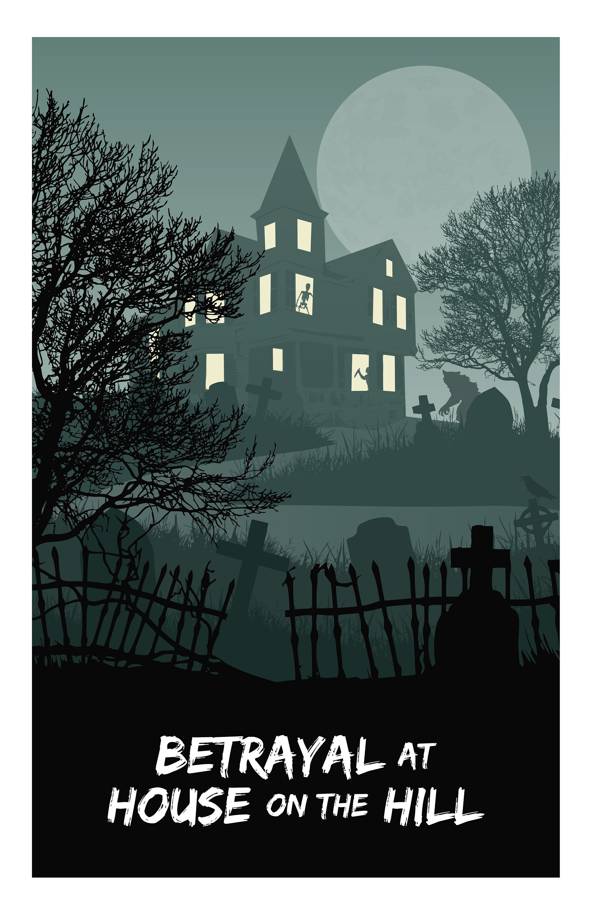Betrayal at House on the Hill, Board Game Poster Print, Minimalist Wall ...