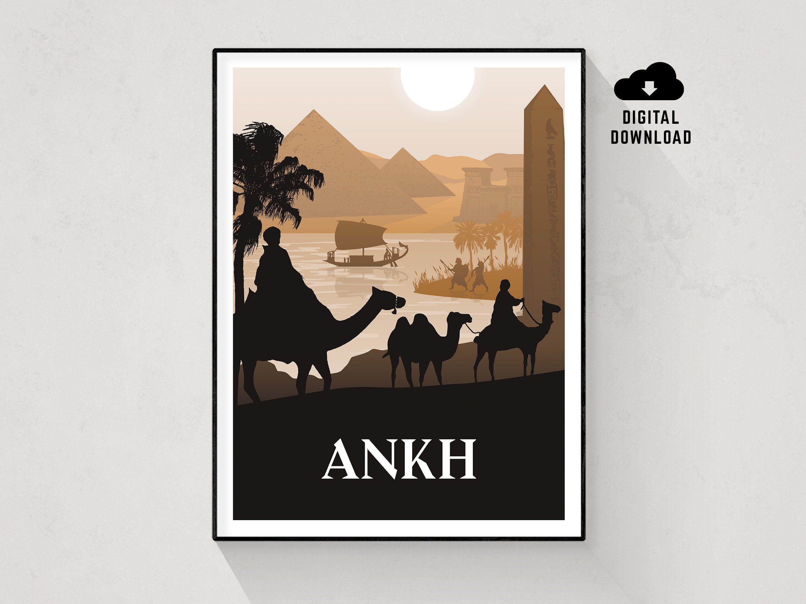 Ankh, Board Game Poster, Minimalist Wall Art, Instant Download - Etsy