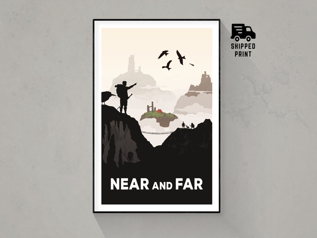 Near and Far, Board Game Poster Print, Minimalist Wall Art - Etsy