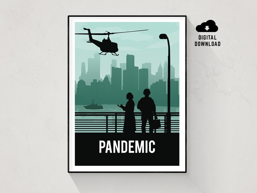 Pandemic, Board Game Poster, Minimalist Wall Art, Instant Download - Etsy