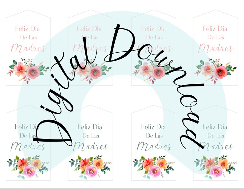 Mother’s Day Gift Tags, Dia De Las Madres Gift Tags, Mother’s Day Gift ...