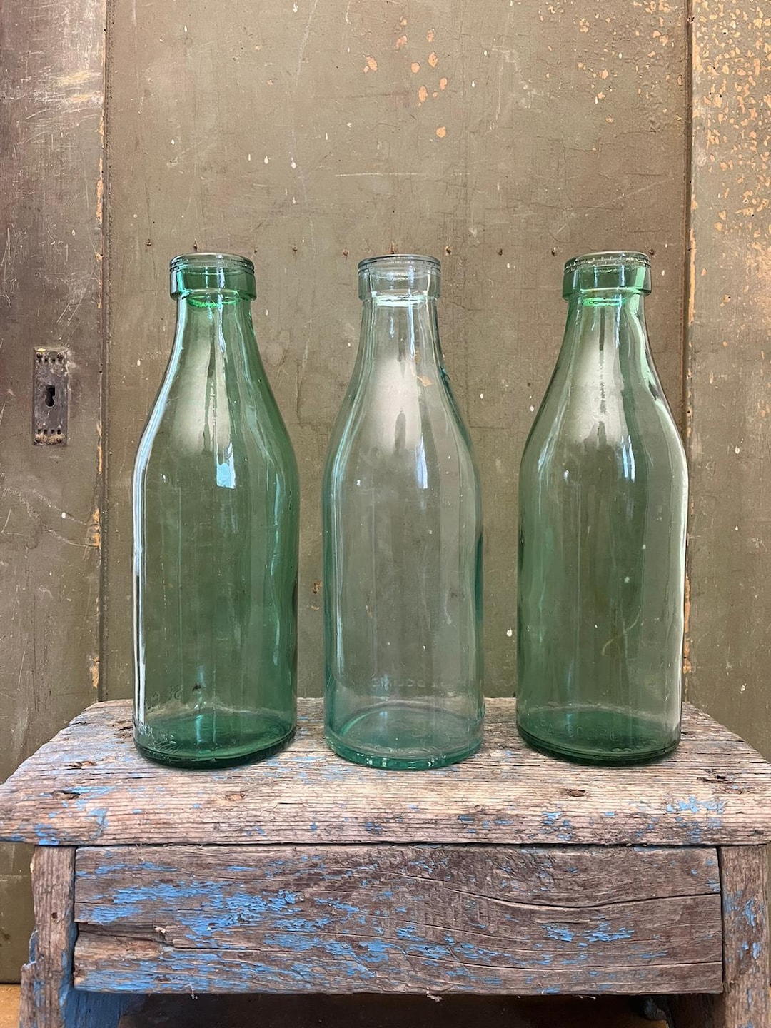 Set of 3 Vintage European Milk Bottles French Bottle - Etsy