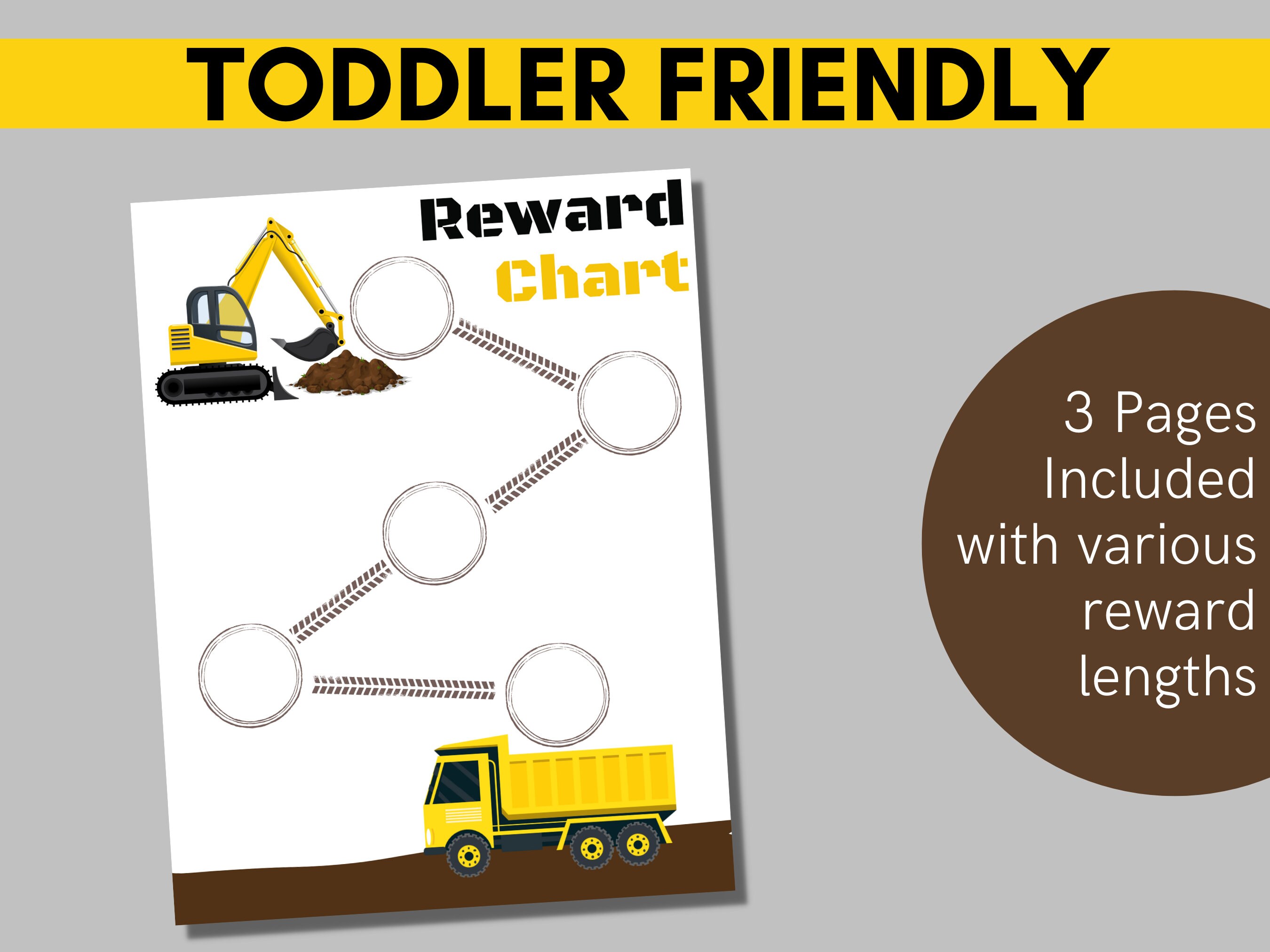 Toddler Reward Chart | Potty Training Chart | Sticker Chart Printable ...