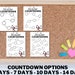 Vacation Countdown for Kids Printable Calendar Countdown to Vacation - Etsy