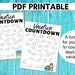 Vacation Countdown Calendar for Kids | Printable Calendar | Countdown ...