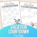 Vacation Countdown for Kids | Printable Calendar | Countdown to ...