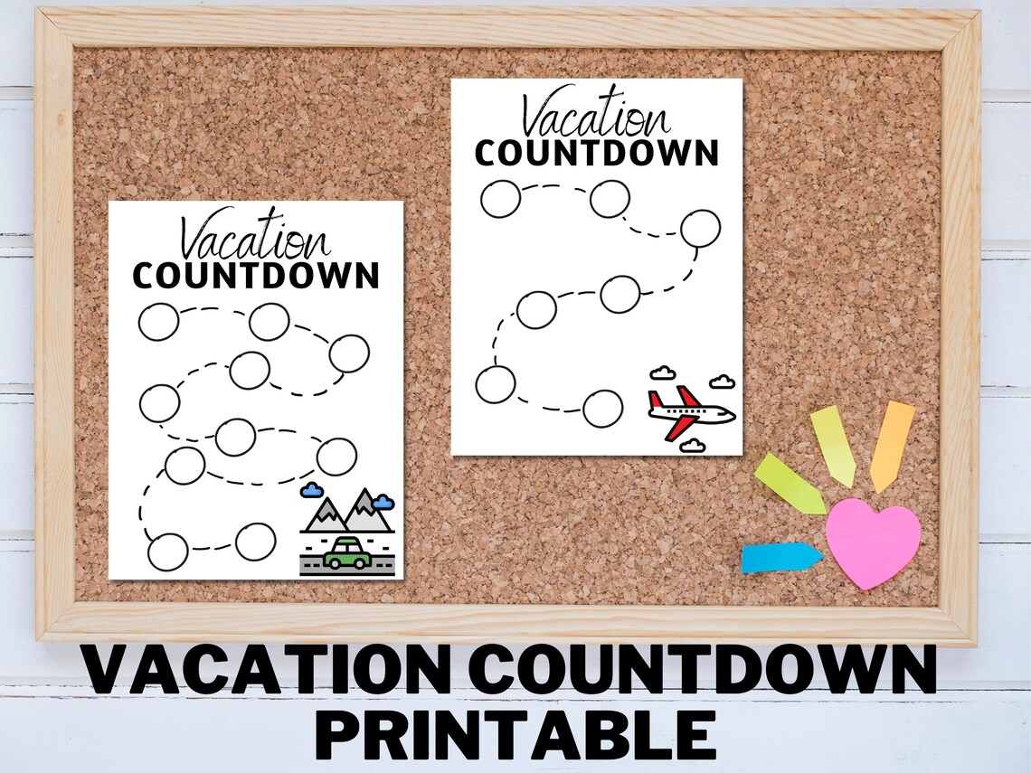 Vacation Countdown for Kids | Printable Calendar | Countdown to ...