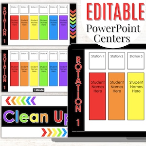 Editable Teacher Powerpoint Slides | Center Rotation Powerpoint Chart ...