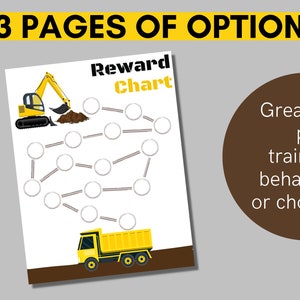 Toddler Reward Chart | Potty Training Chart | Sticker Chart Printable ...