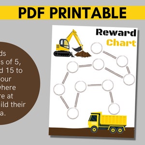 Toddler Reward Chart | Potty Training Chart | Sticker Chart Printable ...