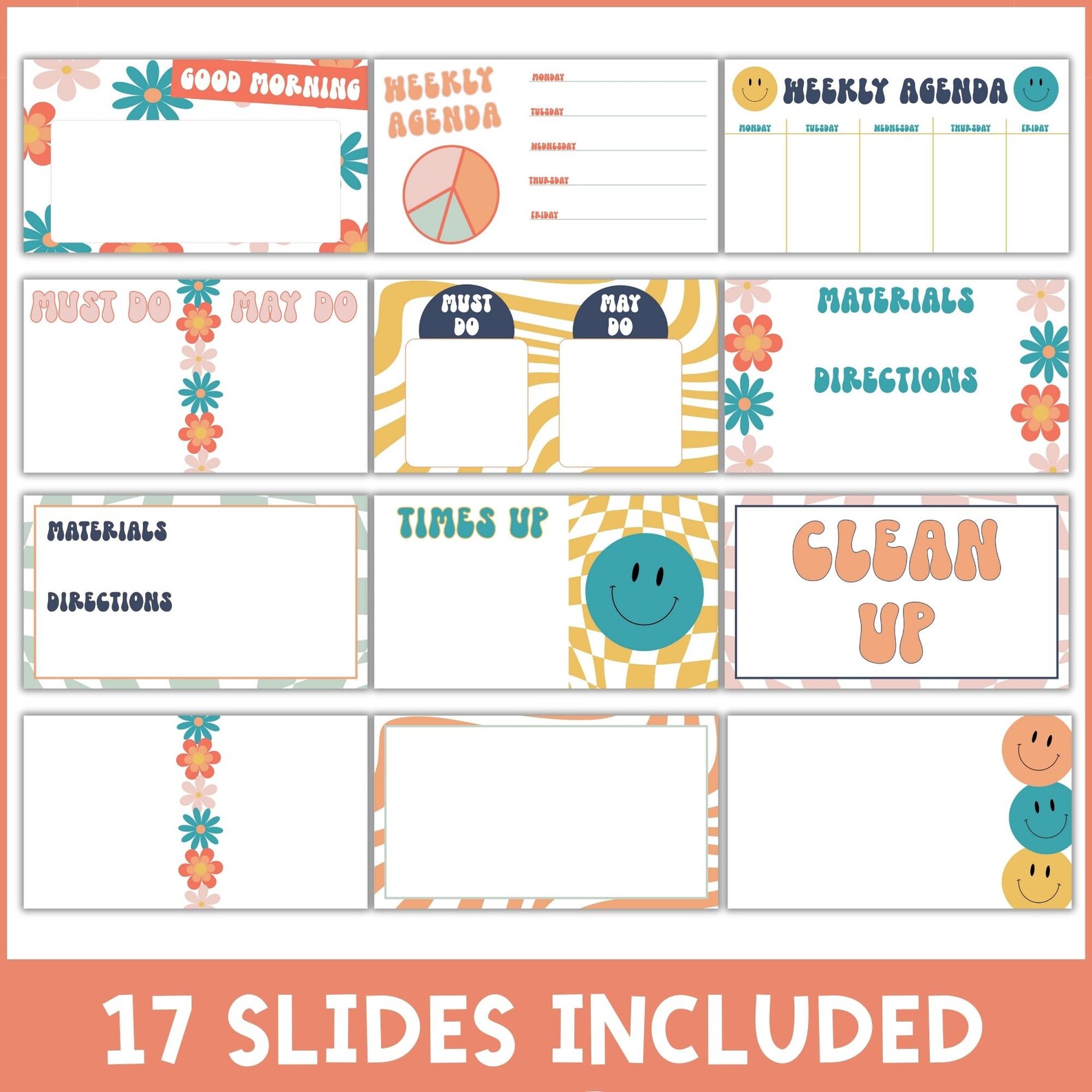 Editable Teacher Slides | Daily Powerpoint Templates With Timers ...