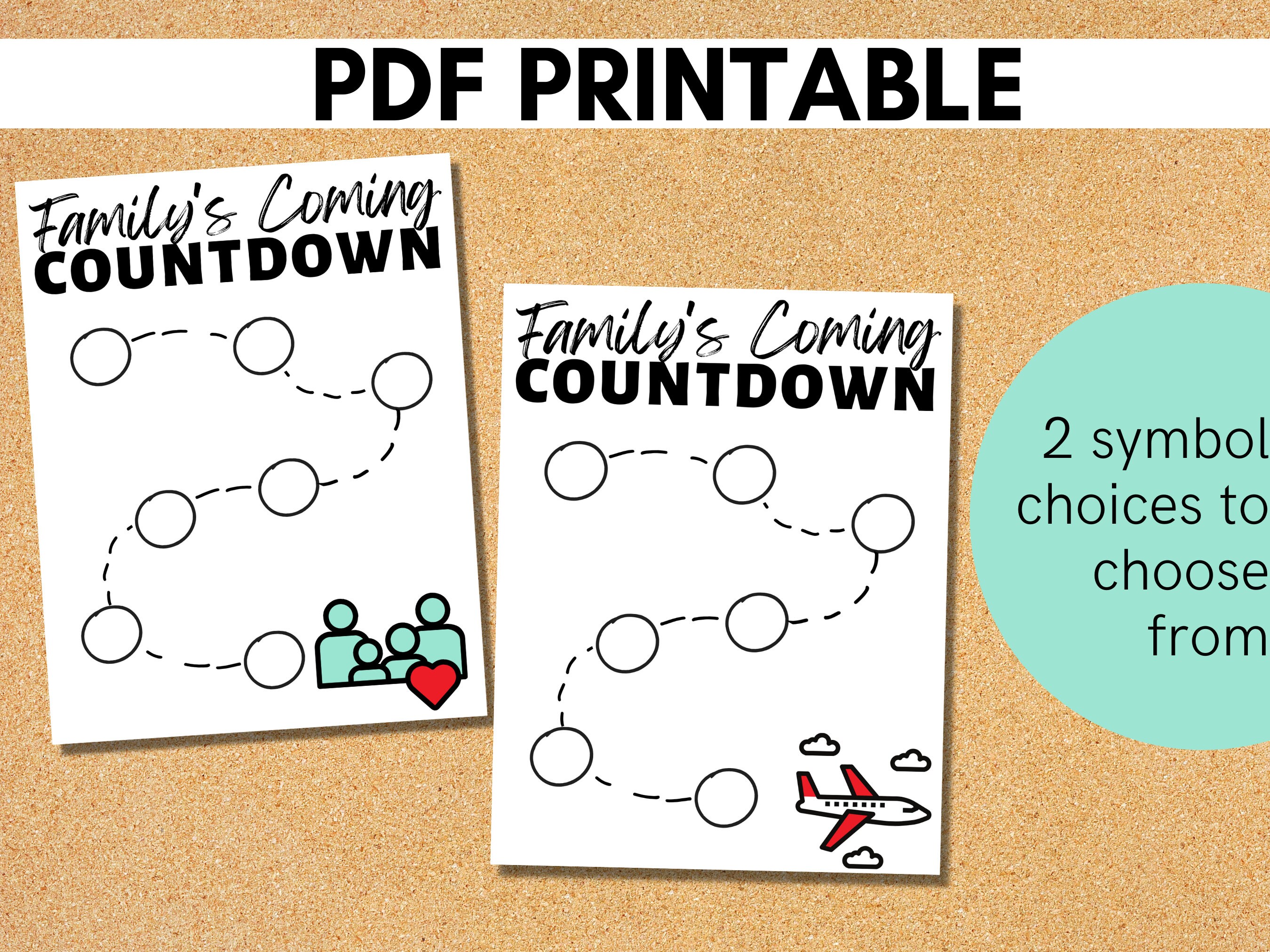 Family Visiting Countdown | Printable Countdown Calendar | Countdown ...