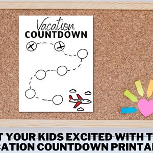 Vacation Countdown for Kids | Printable Calendar | Countdown to ...