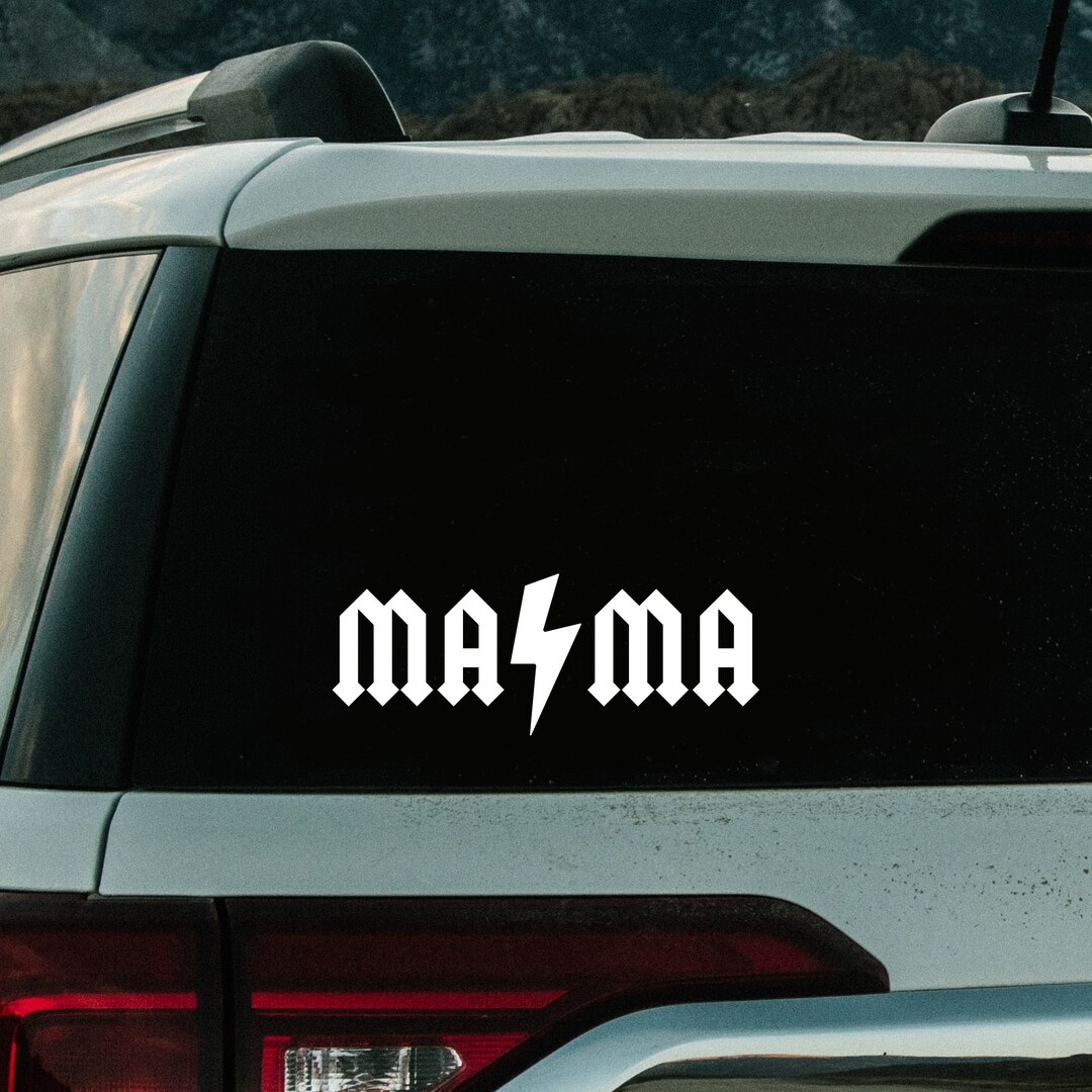 Mama Vinyl Decal, Rock Mama Car Decal, Gift for Her, Window Sticker ...