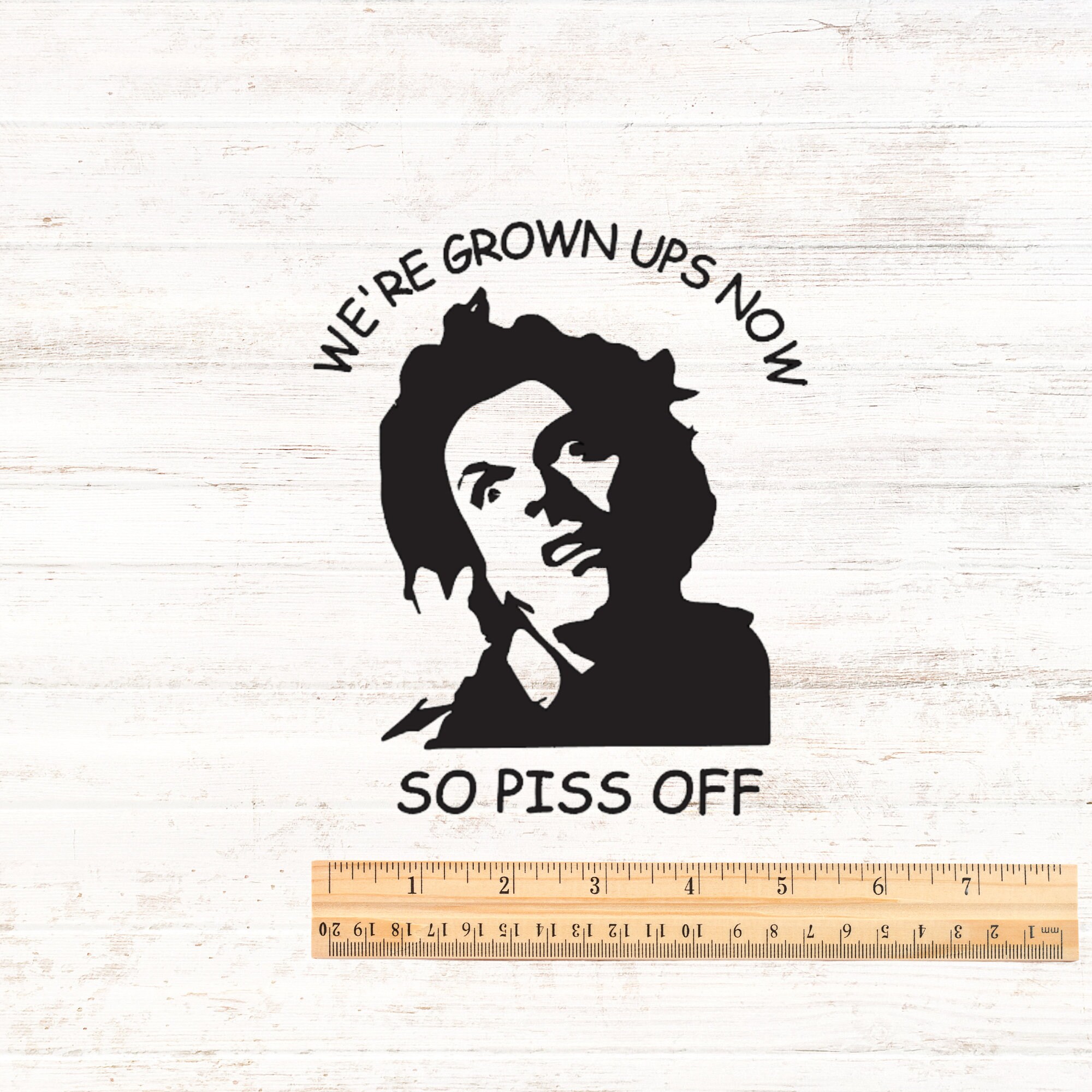 Car Decal, Drop Dead Fred-piss Off, Vinyl Decal, Window Decal, Bumper ...