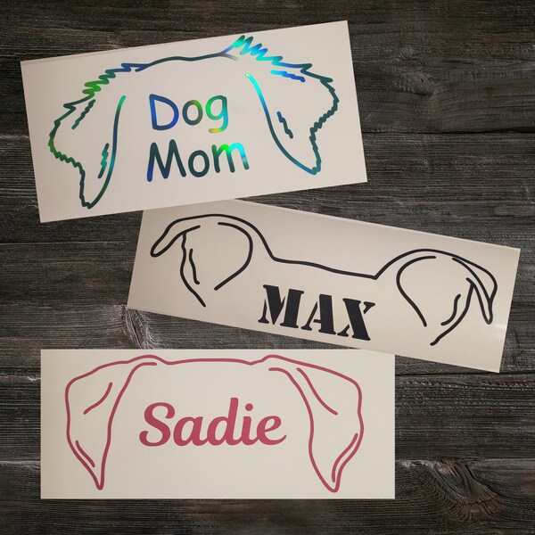 Dog Car Decals - Etsy