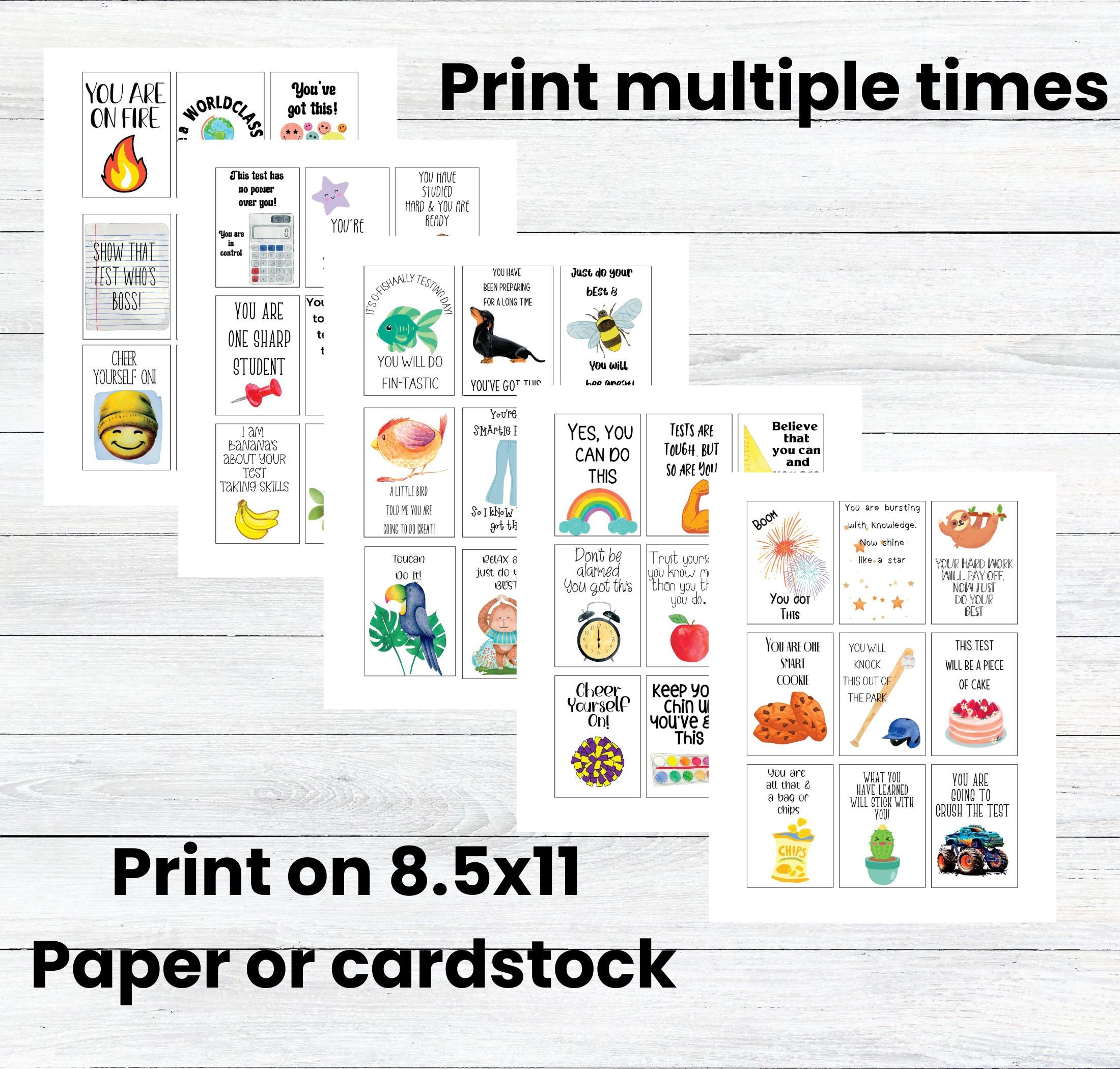 Test Taking Encouragement Notes, Test Encouragement Notes, Teacher ...