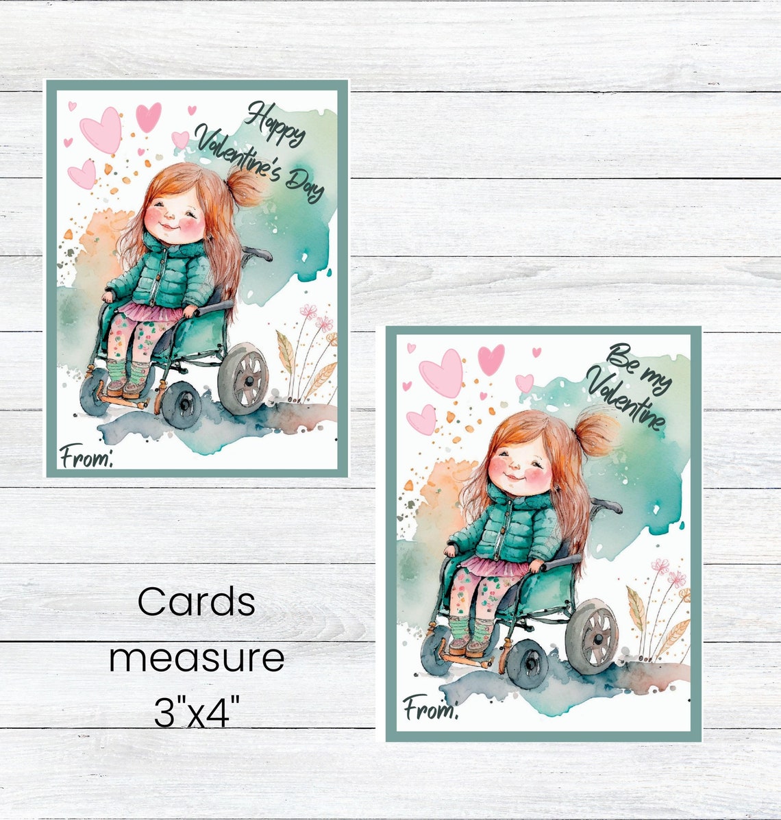 Disability Valentine Card, Inclusion Valentine's Day Card, Diversity ...